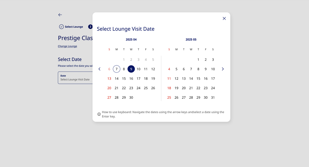 Reserve your lounge visit in advance