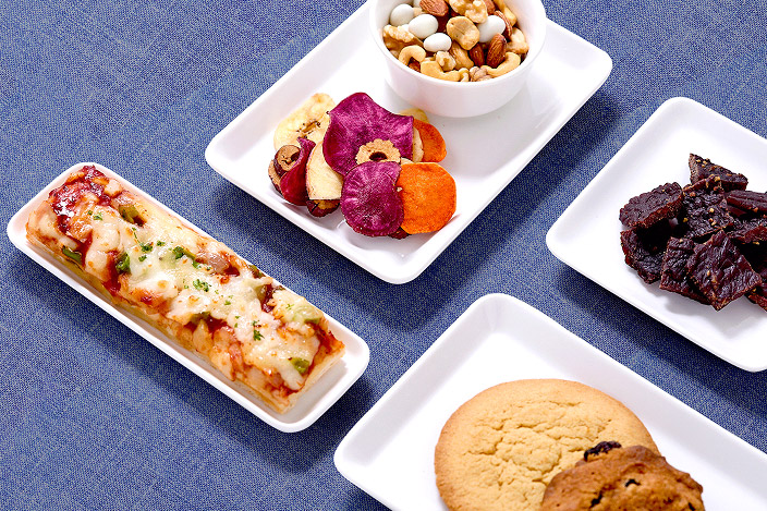 Prestige Class in-flight meals